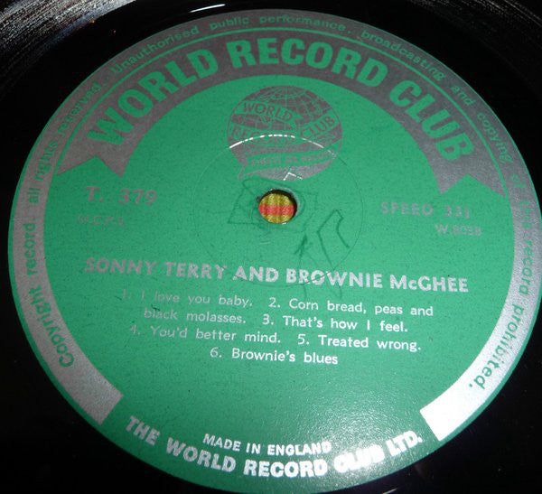 Buy Sonny Terry And Brownie McGhee* : Sonny Terry And Brownie McGhee (LP, Album, Mono, Club ...