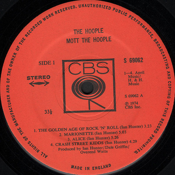 Buy Mott The Hoople : The Hoople (LP, Album) online for the lowest price at Strummer Room Records