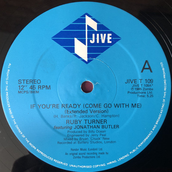 Buy Ruby Turner With Jonathan Butler : The Ruby Turner EP (12", EP, Gat) online for the lowest ...