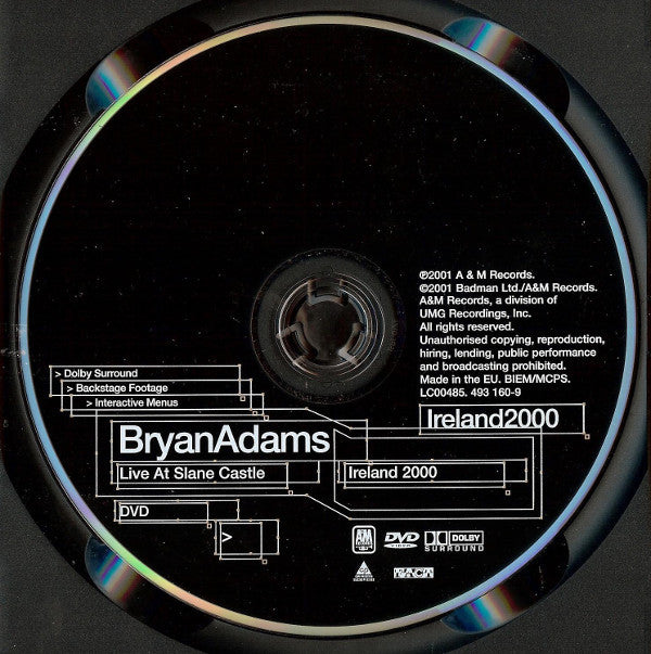 Buy Bryan Adams : Live At Slane Castle, Ireland 2000 (DVD-V, Copy Prot., Multichannel, PAL ...