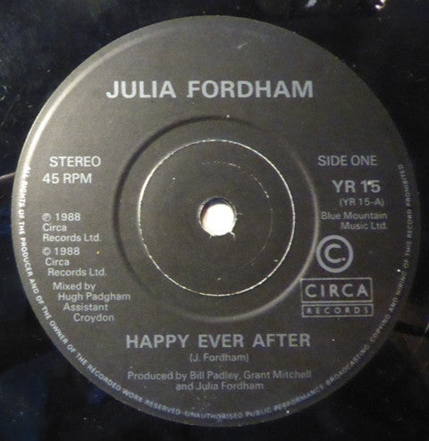 Buy Julia Fordham : Happy Ever After (7", Single, Bla) online for the lowest price at Strummer ...