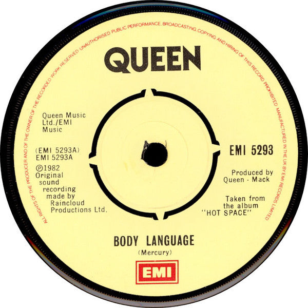 Buy Queen : Body Language (7", Single) online for the lowest price at ...