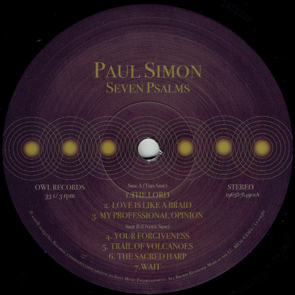 Buy Paul Simon : Seven Psalms (LP, Album) online for the lowest price ...