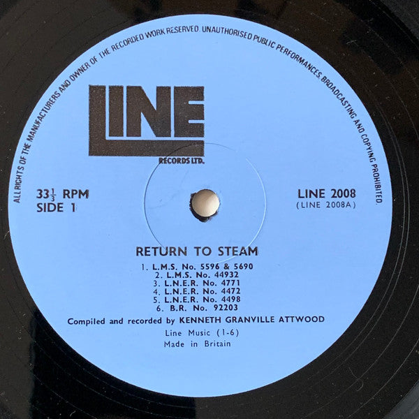 Buy No Artist : Return To Steam (Stereophonic Recordings Of Preserved ...