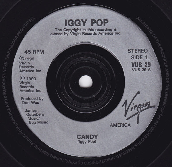 Buy Iggy Pop : Candy (7", Single, Sil) online for the lowest price at ...