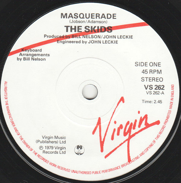 Buy Skids : Masquerade (7", Single) online for the lowest price at ...