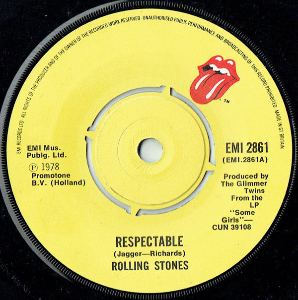 Buy The Rolling Stones : Respectable (7", Single) online for the lowest ...