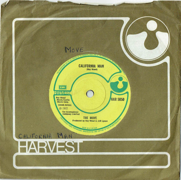 Buy The Move : California Man (7", Single, Sol) online for the lowest ...