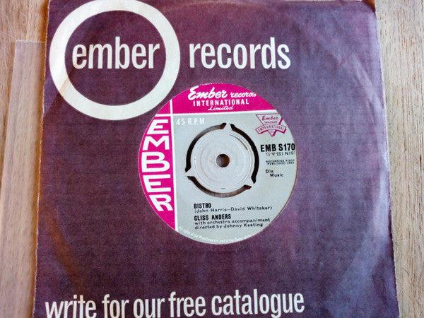 Buy Gliss Anders : Bistro / Toy Piano Bossa Nova (7", Single) online ...