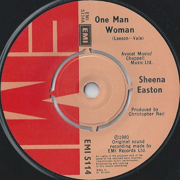 Buy Sheena Easton : One Man Woman (7", Single) online for the lowest ...