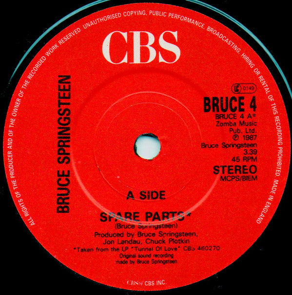 Buy Bruce Springsteen : Spare Parts (7") online for the lowest price at ...