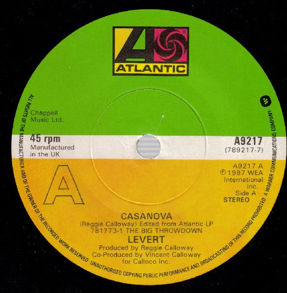 Buy LeVert : Casanova (7", Single, Pap) online for the lowest price at ...