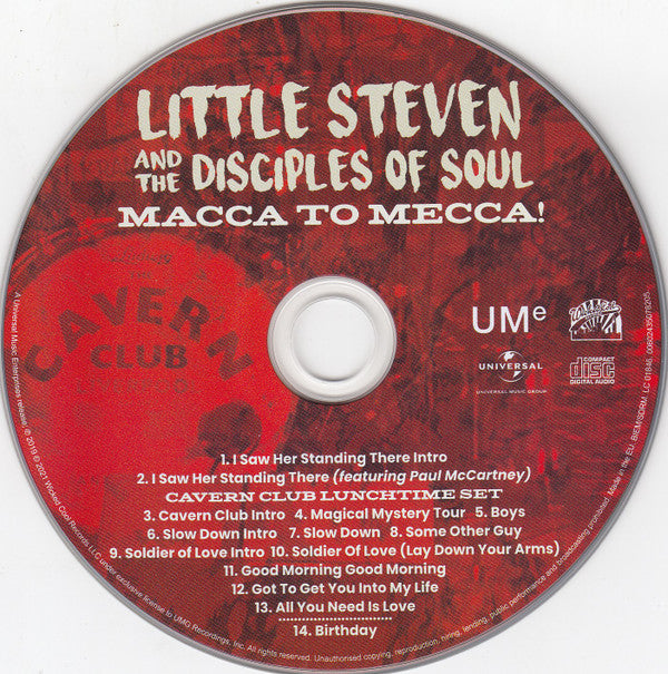 Buy Little Steven And The Disciples Of Soul : Macca To Mecca! Live At ...