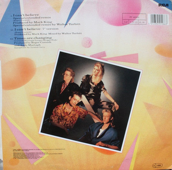 Buy The Nightcatchers : I Can't Believe (12") online for the lowest ...