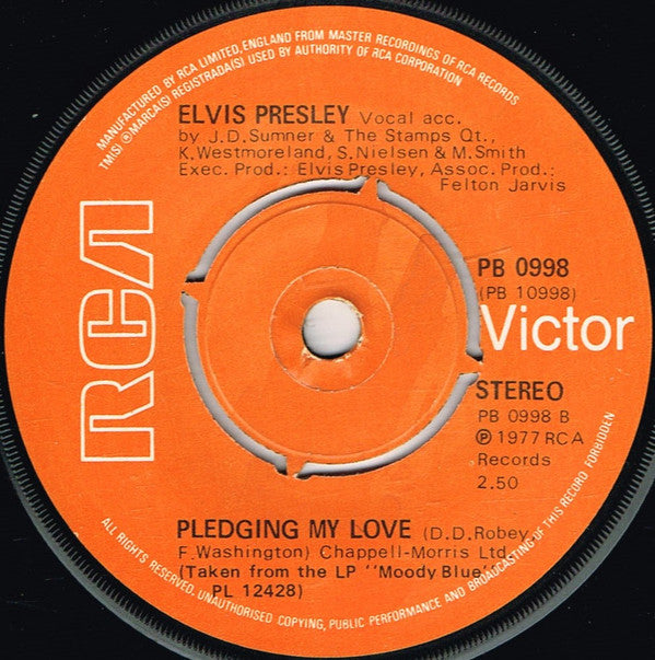 Buy Elvis Presley : Way Down (7", Single, Pus) online for the lowest ...