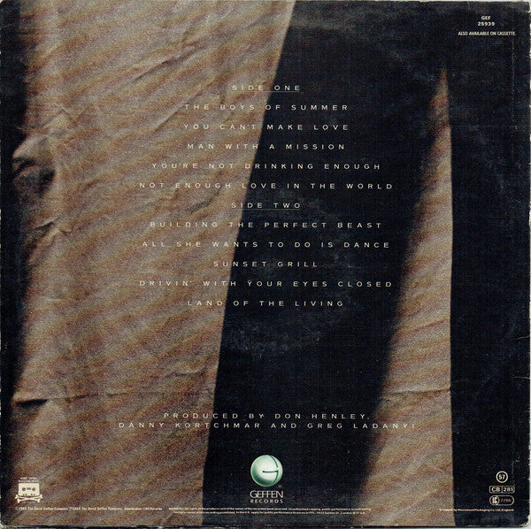 Buy Don Henley : Building The Perfect Beast (LP, Album) online for the ...