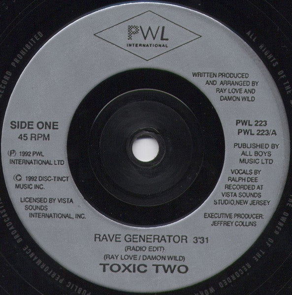 Buy Toxic Two : Rave Generator (7", Single) online for the lowest price ...