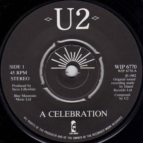 Buy U2 : A Celebration (7", Single) online for the lowest price at ...