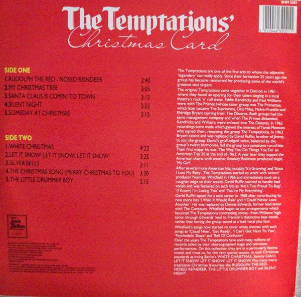 Buy The Temptations : The Temptations' Christmas Card (LP, Album, RE ...