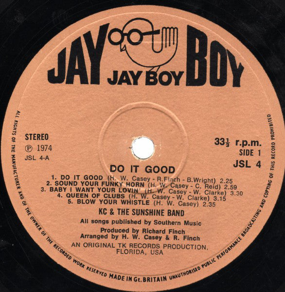 Buy KC & The Sunshine Band : Do It Good (LP, Album) online for the ...