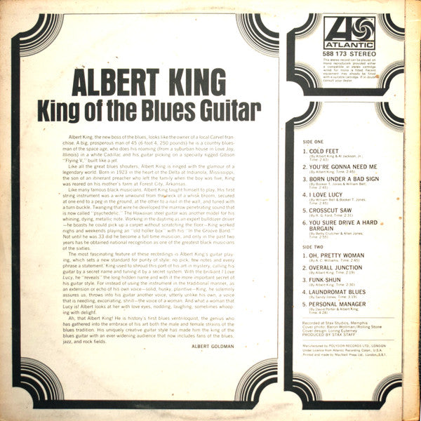 Buy Albert King : King Of The Blues Guitar (LP, Comp) online for the ...