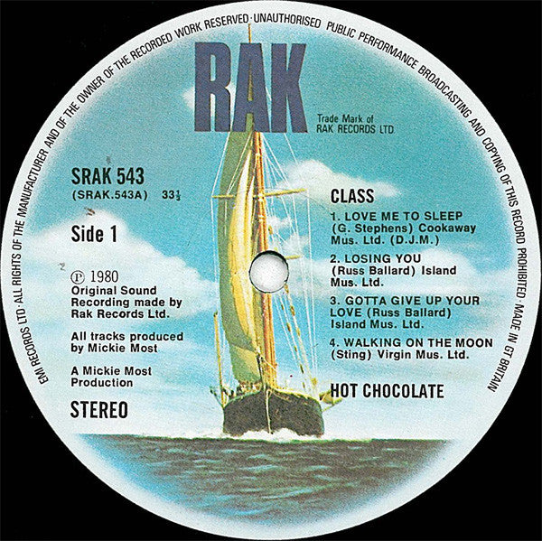 Buy Hot Chocolate : Class (LP, Album) online for the lowest price at ...