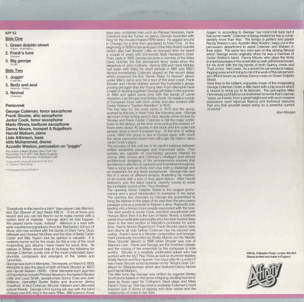 Buy The George Coleman Octet : Big George (LP, Album) online for the ...