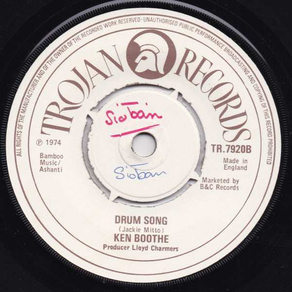 Buy Ken Boothe : Everything I Own (7", Single, Cre) online for the ...