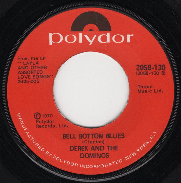 Buy Derek & The Dominos : Layla / Bell Bottom Blues (7", Single) online ...