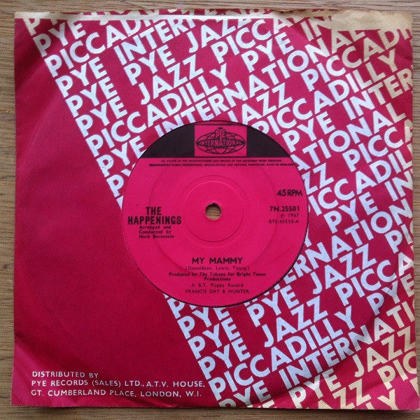 Buy The Happenings : My Mammy (7", Single, Sol) online for the lowest ...
