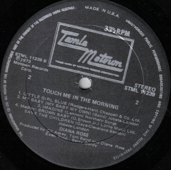 Buy Diana Ross : Touch Me In The Morning (LP, Album, U.S) online for ...