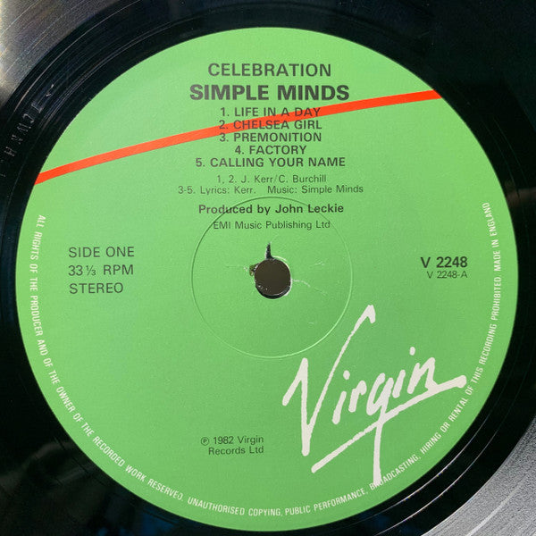 Buy Simple Minds : Celebration (LP, Comp, RE) online for the lowest ...