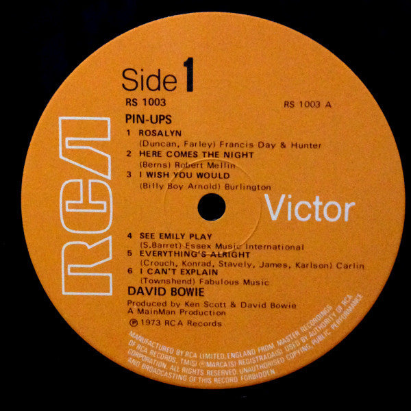 Buy David Bowie : Pinups (LP, Album, RP) online for the lowest price at ...